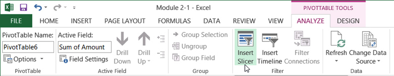 Working with Slicers in Microsoft Excel | Training Connection