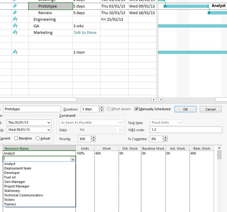 Assigning resources to tasks in MS Project | Training Connection Assigning resources to tasks in MS Project | Training Connection